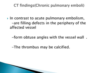 Pulmonary embolism.pptx by mcac rms ct findings | PPT