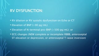 Pulmonary embolism - massive vs sub-massive | PPTX