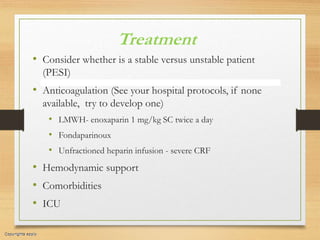 Pulmonary embolism 2 | PPTX