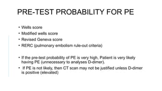 Pulmonary Embolism and patient scenario .pptx