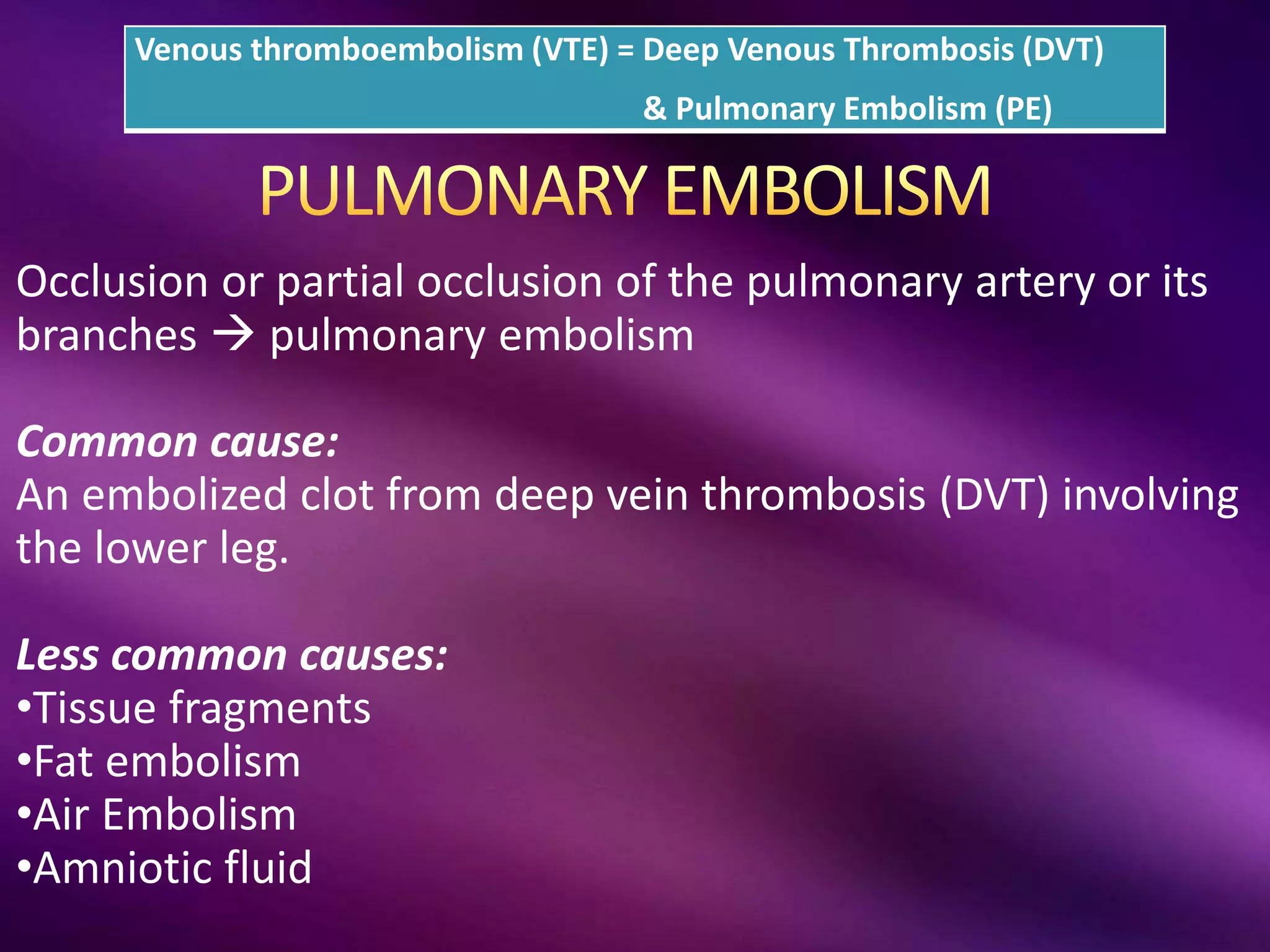 Pulmonary embolism 21jan21 | PPT