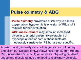 Pulmonary embolism Nursing mx..(ESTHER) | PPT
