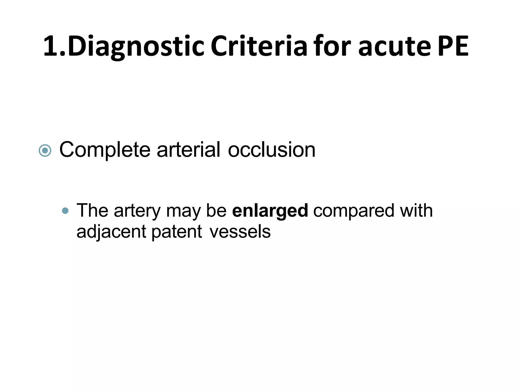 Pulmonary embolism radiology imaging | PPTX