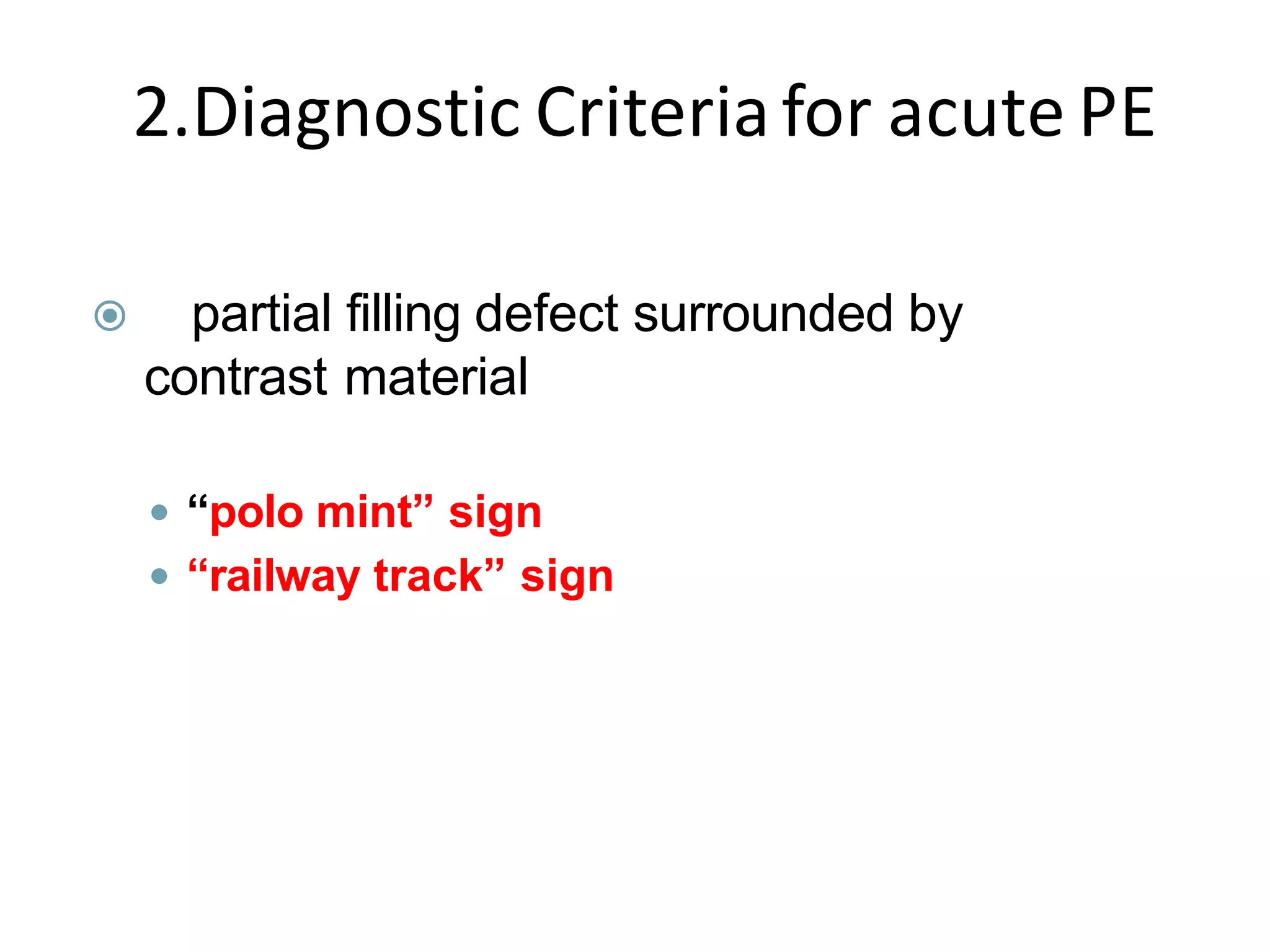 Pulmonary embolism radiology imaging | PPTX