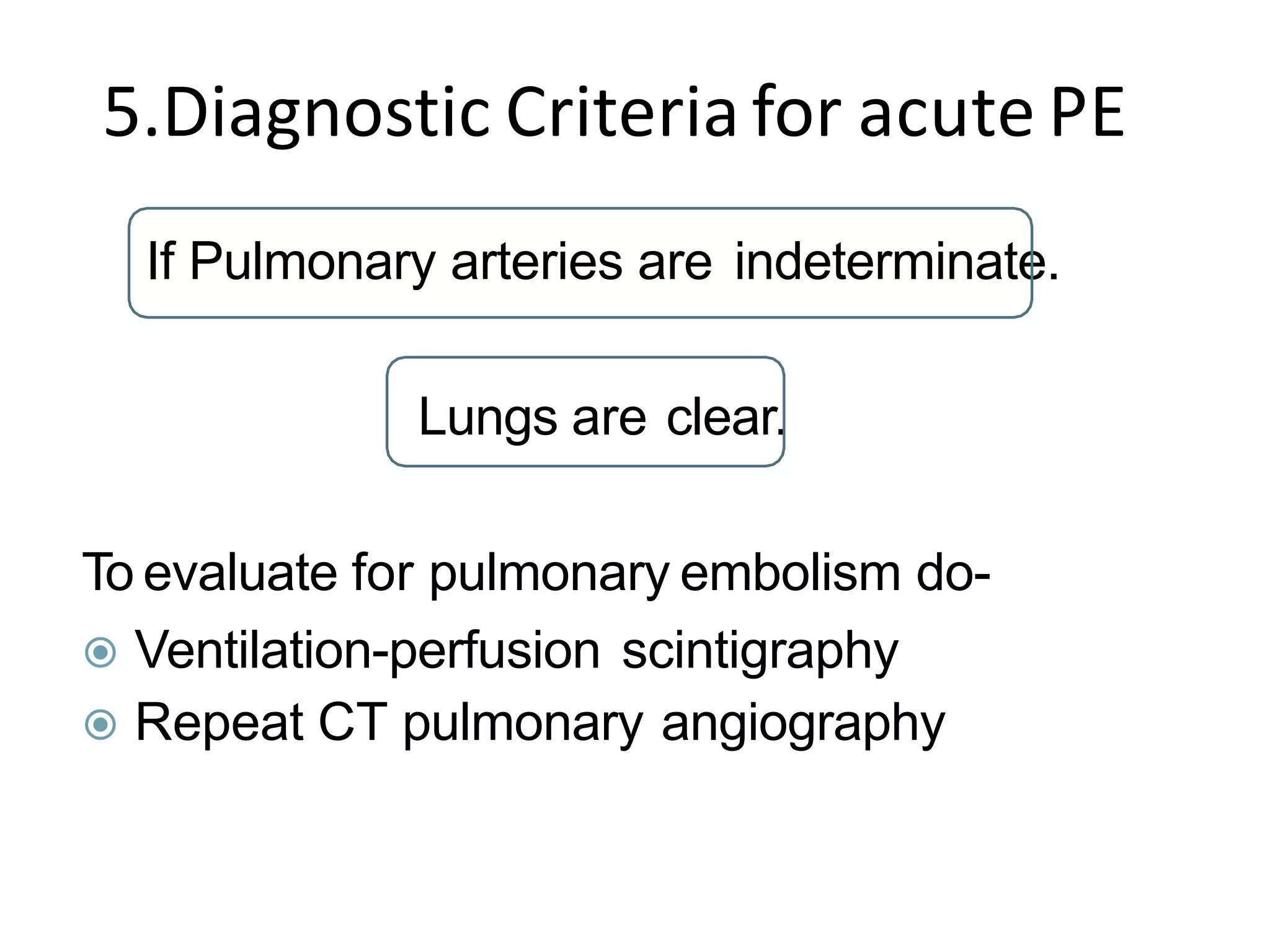 Pulmonary embolism radiology imaging | PPTX