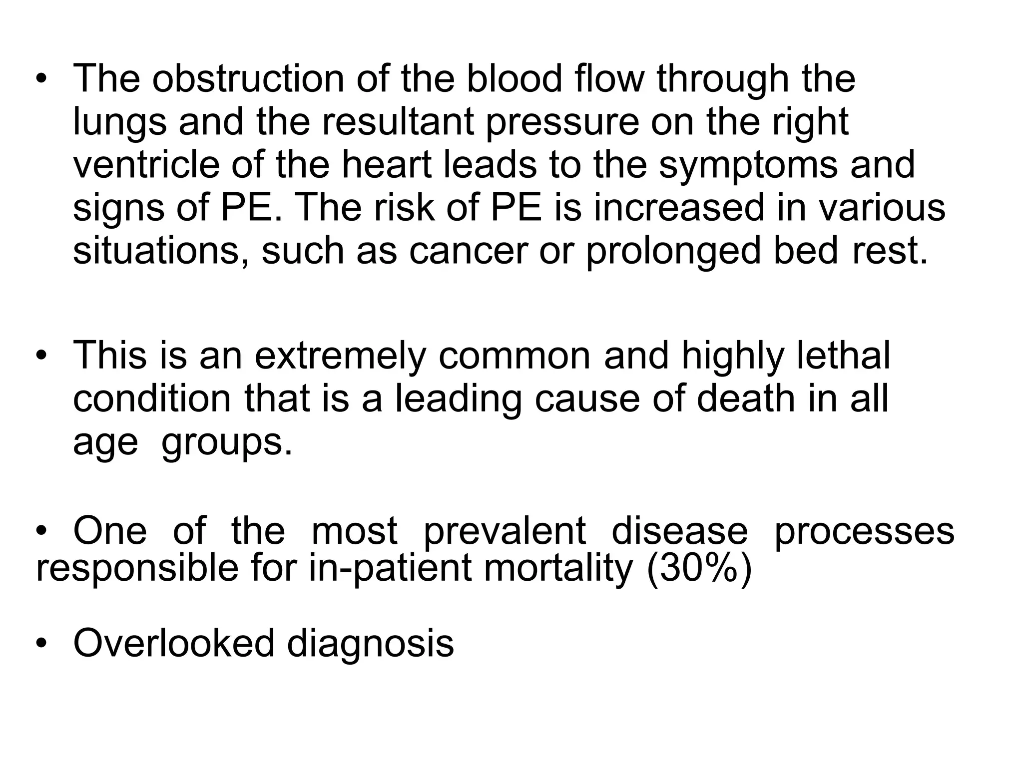 Pulmonary embolism radiology imaging | PPTX