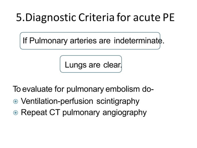 Pulmonary embolism radiology imaging | PPTX | Lung and Respiratory ...