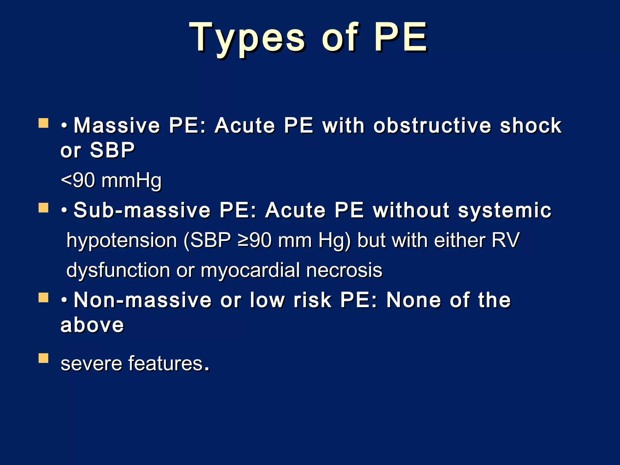 Pulmonary embolism managenent | PPT