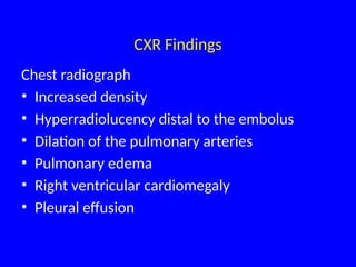 Pulmonary Embolism ppt which is beneficial for pg | PPTX