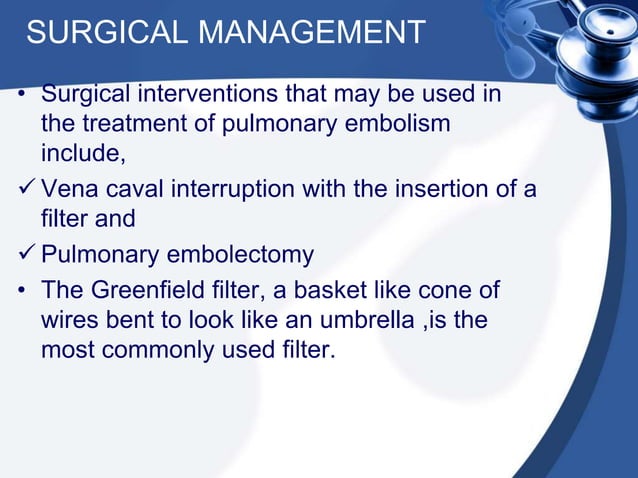 Pulmonary embolism ppt | PPTX | Heart and Cardiovascular Diseases ...