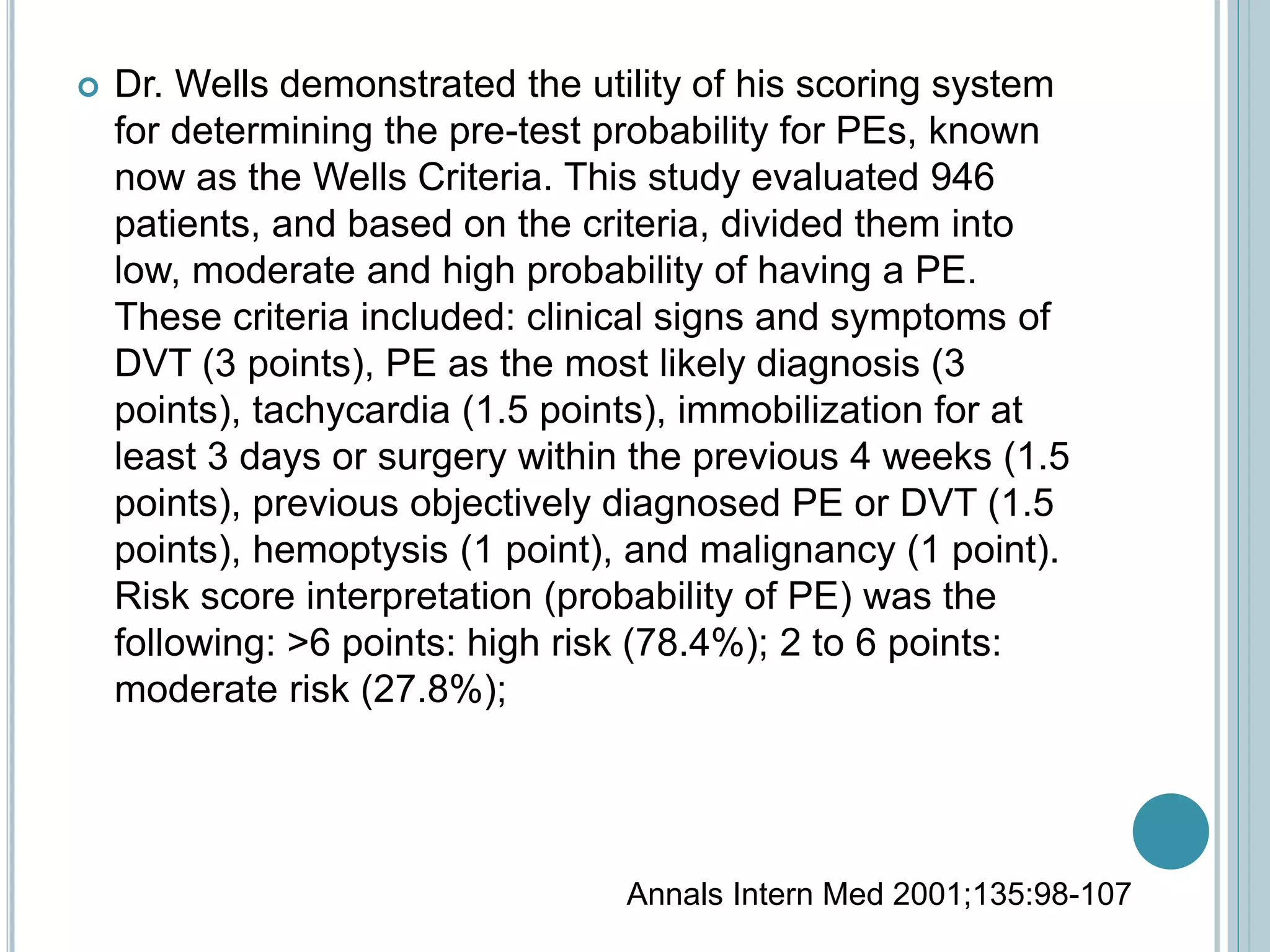 Pulmonary embolism | PPTX