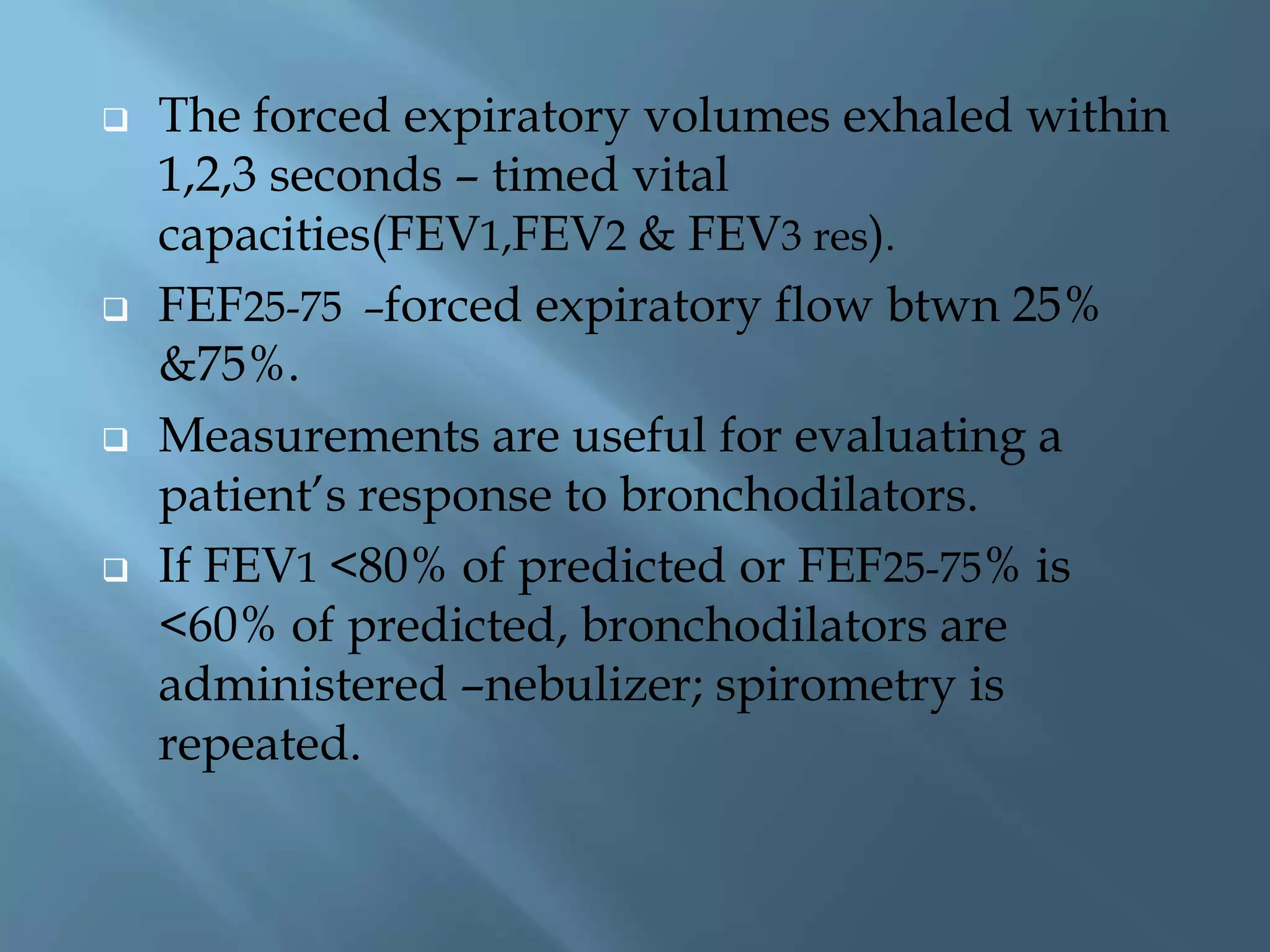 Pulmonary function test | PPTX