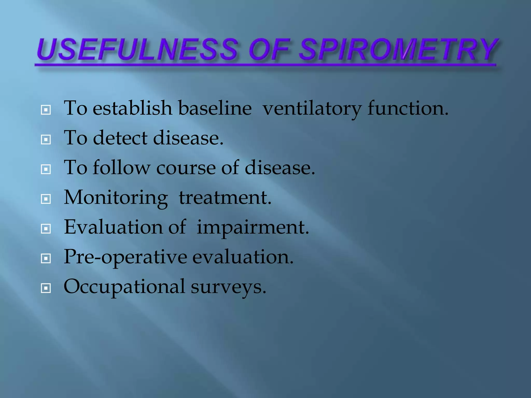 Pulmonary function test | PPTX