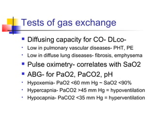 Pulmonary function test | PPT