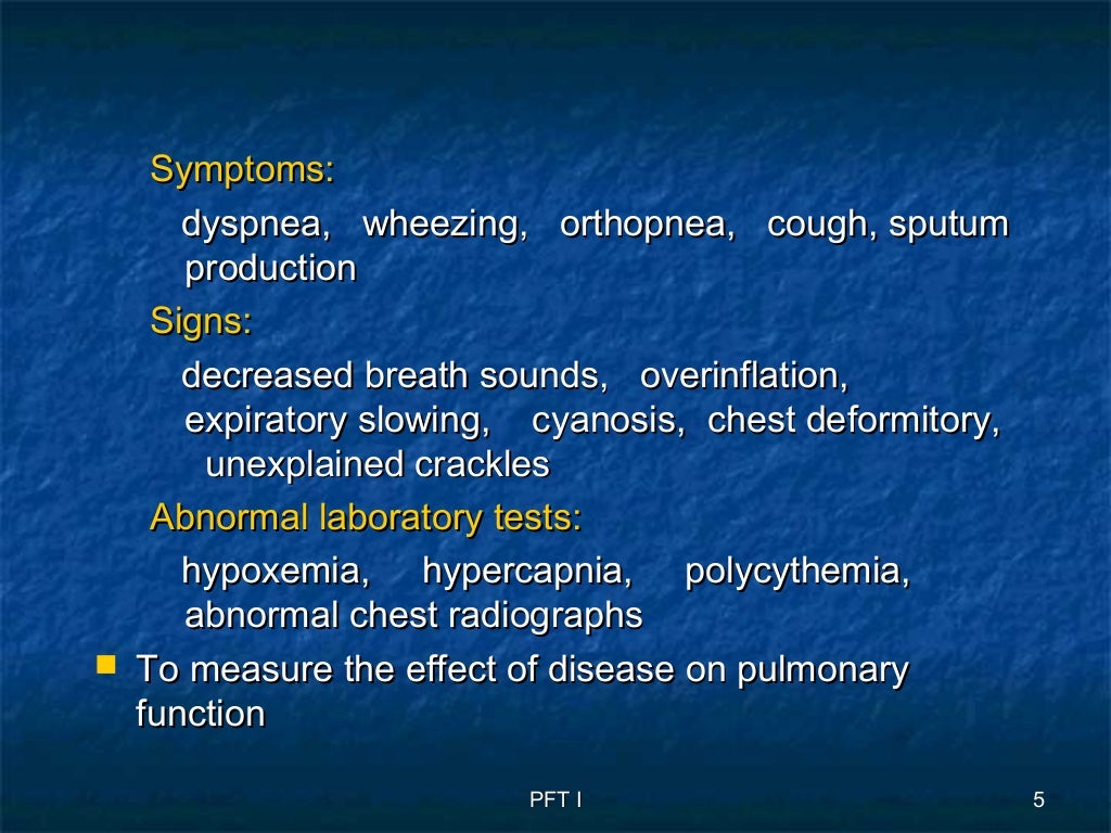 Pulmonary function test | PPT