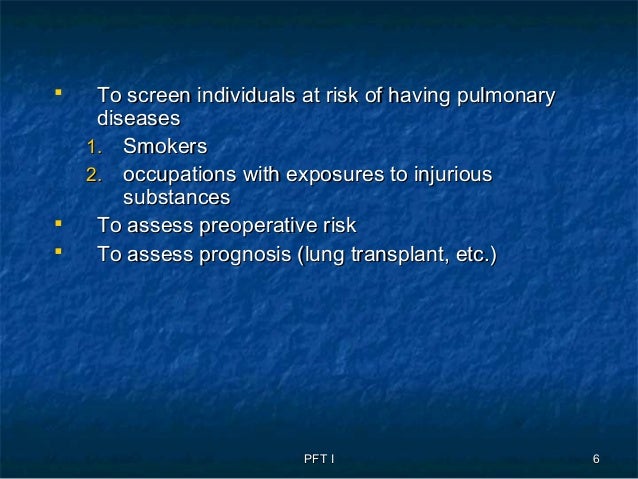 Pulmonary function test | PPT