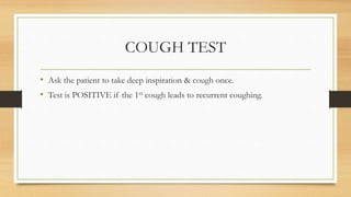 Pulmonary function test | PPTX