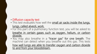 Pulmonary function test | PPTX
