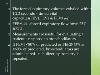 Pulmonary function test | PPT