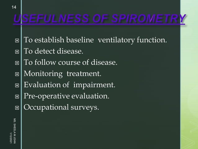 Pulmonary Function Test Ppt