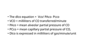 Pulmonary function test.pptx spirometry and dlco | PPTX
