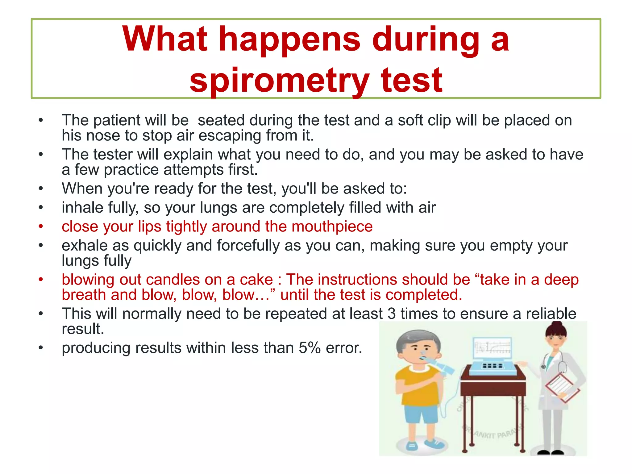 Pulmonary function test in children (spirometer) | PPTX