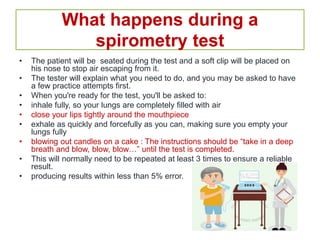 Pulmonary function test in children (spirometer) | PPTX | Lung and ...