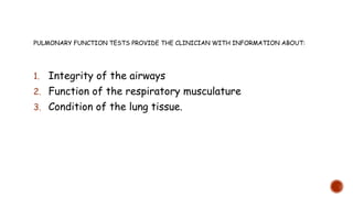 Pulmonary Function Testing (PFT): Procedures, Interpretation & Clinical ...