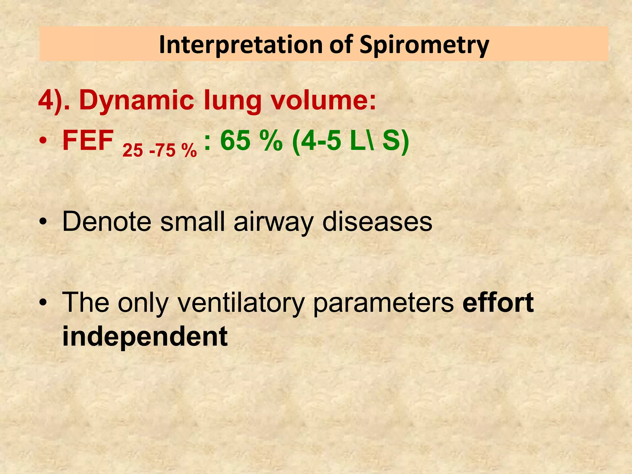 Pulmonary function testing (spirometry ) | PDF