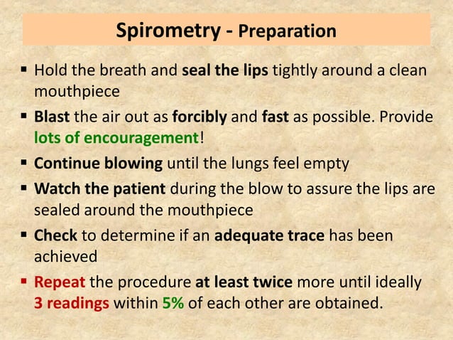 Pulmonary function testing (spirometry ) | PDF | Lung and Respiratory ...