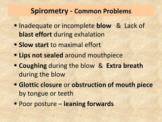 Pulmonary function testing (spirometry ) | PDF