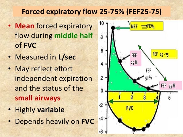 Pulmonary function testing (spirometry )