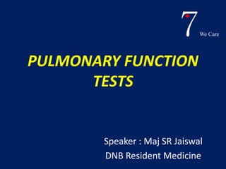 Pulmonary Function Tests Explained | PPT