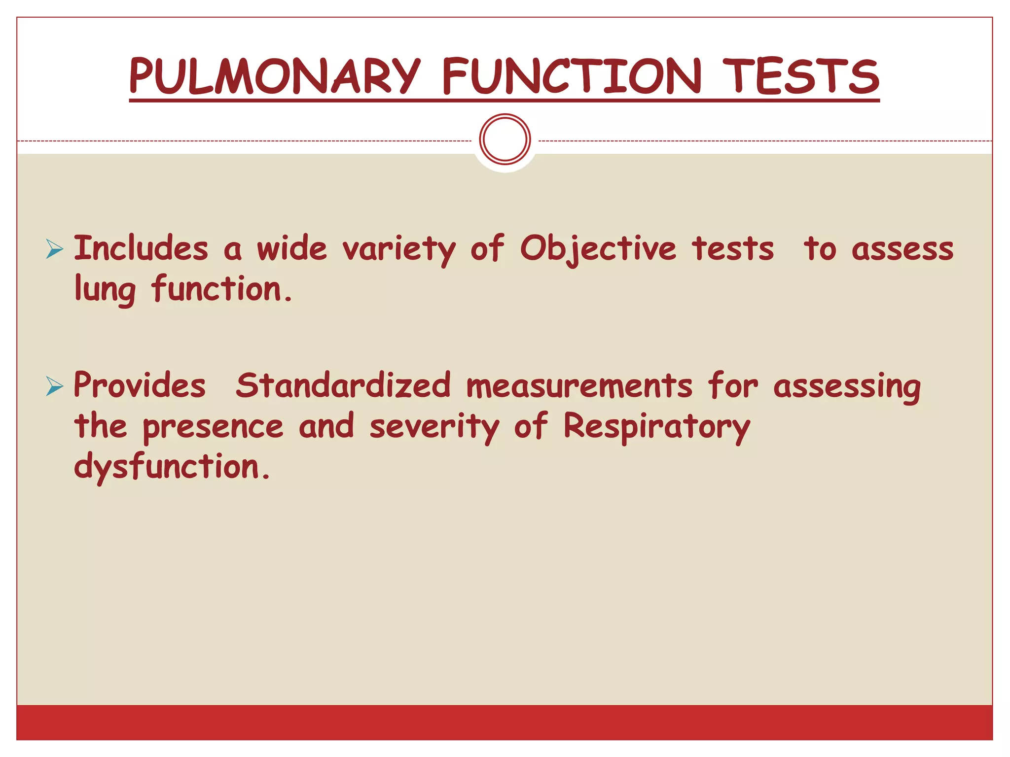 Pulmonary function test | PDF