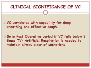 Pulmonary function test | PPT