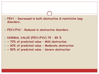 Pulmonary function test | PPT