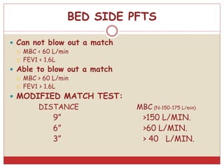 Pulmonary function test | PPT