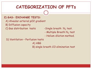 Pulmonary function test | PPT