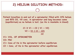 Pulmonary function test | PPT