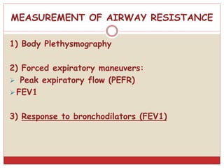 Pulmonary function test | PPT