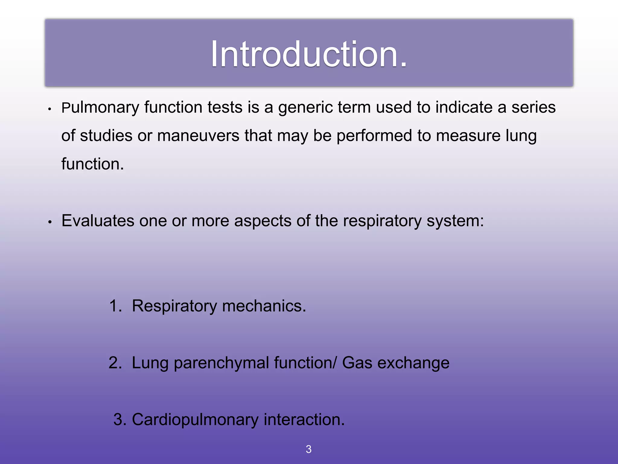 Pulmonary function tests | PPTX