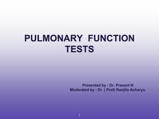 Pulmonary function tests | PPT