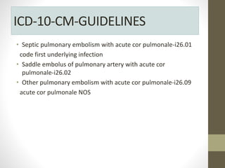 Pulmonary heart disease | PPTX