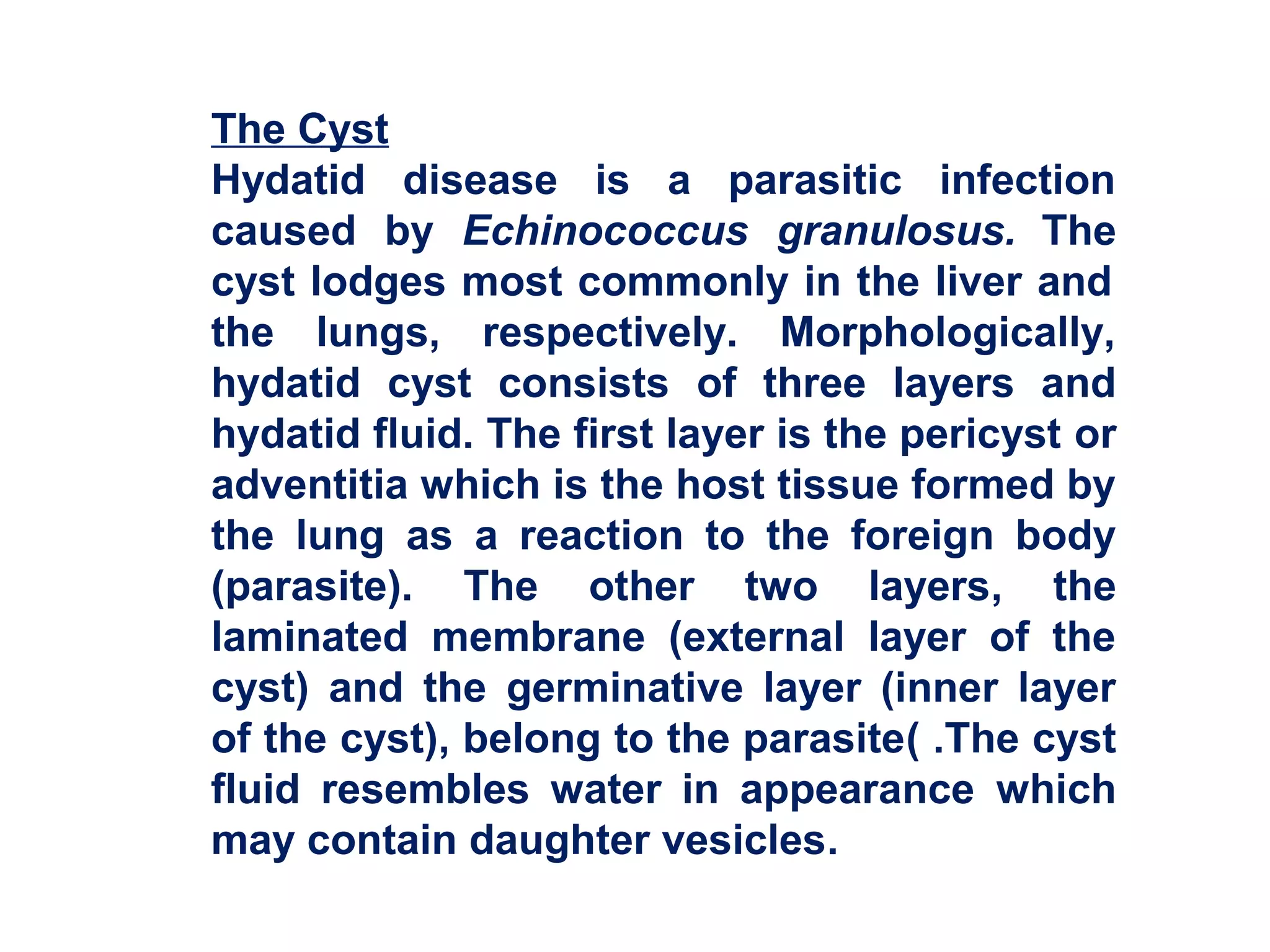 Pulmonary hydatid cysts | PPT