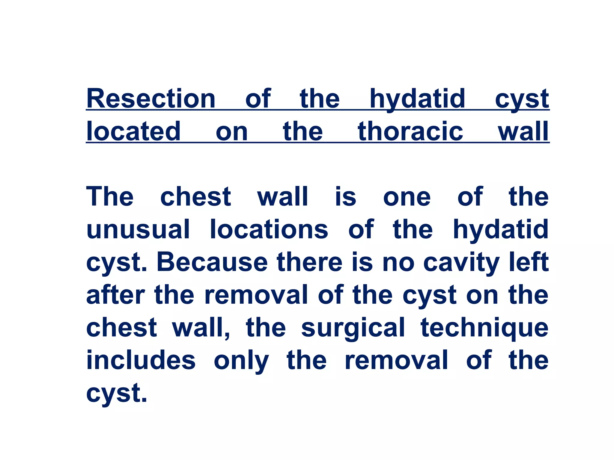 Pulmonary hydatid cysts | PPT
