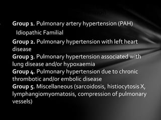 Pulmonary hypertension | PPTX