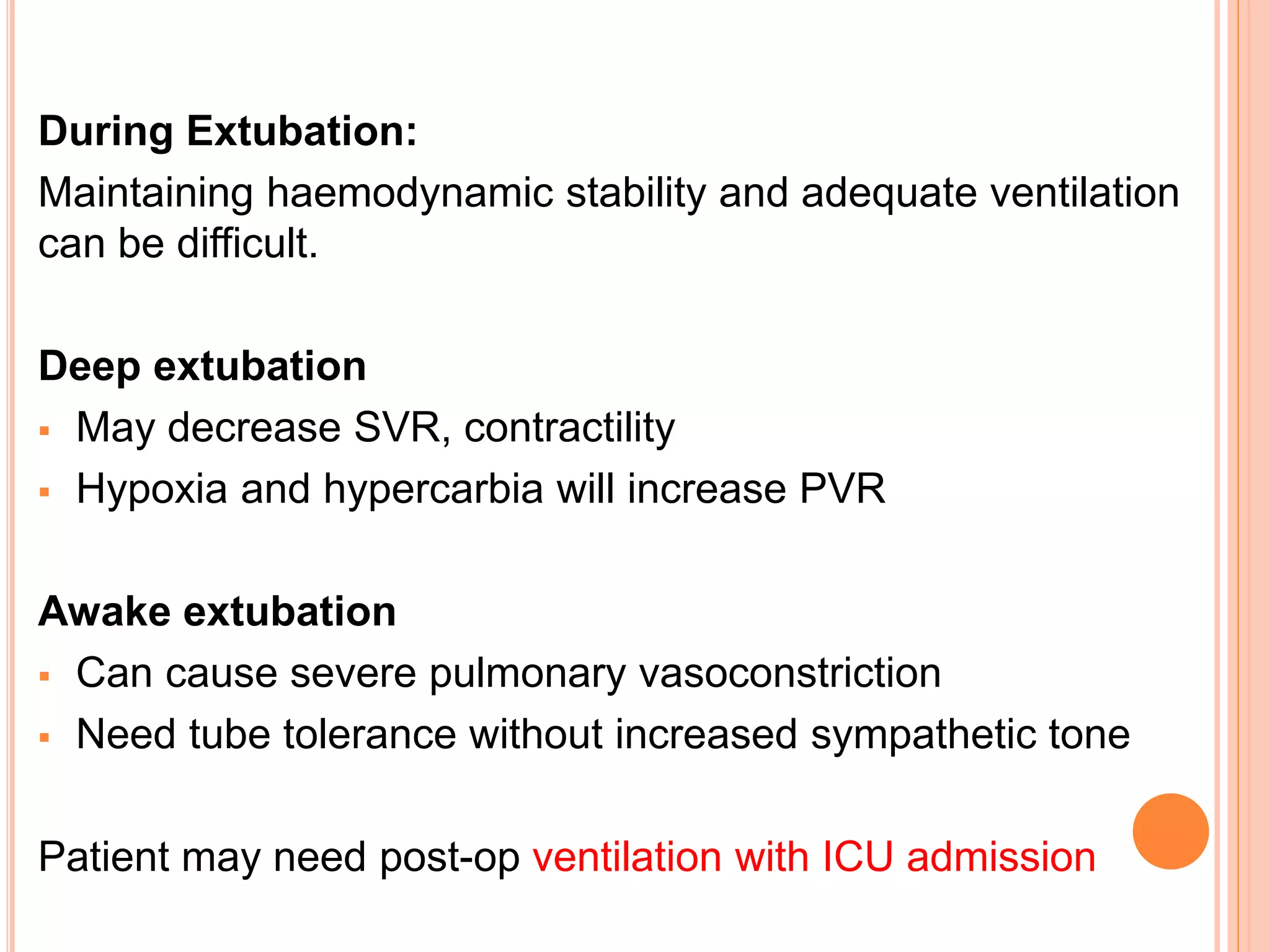 Pulmonary hypertension and anesthesia | PPTX
