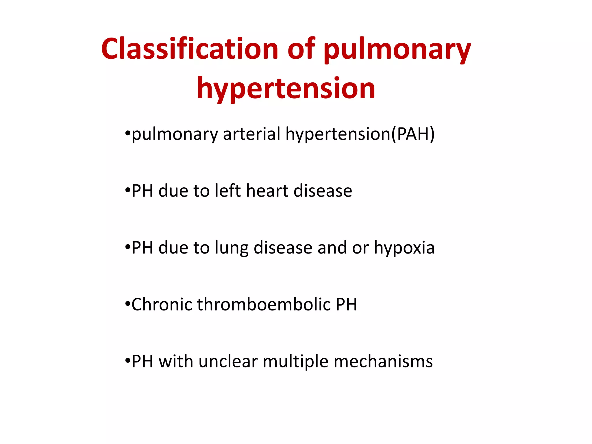 Pulmonary hypertension | PPTX