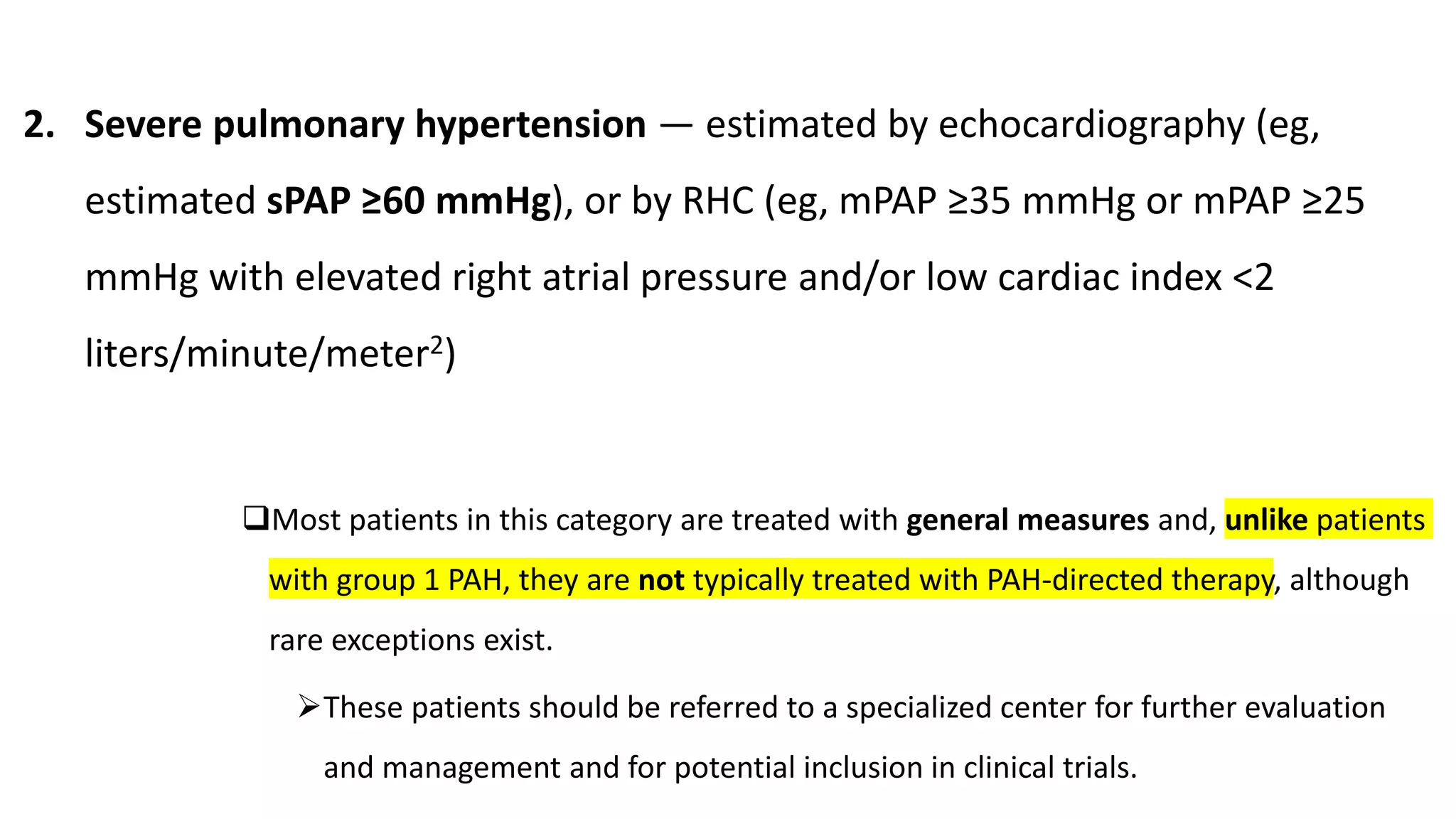 Pulmonary hypertension | PPTX | Heart and Cardiovascular Diseases ...