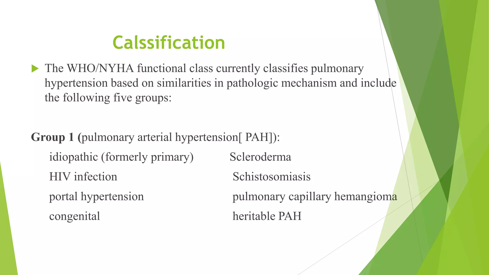Pulmonary hypertension.pptx | Heart and Cardiovascular Diseases ...
